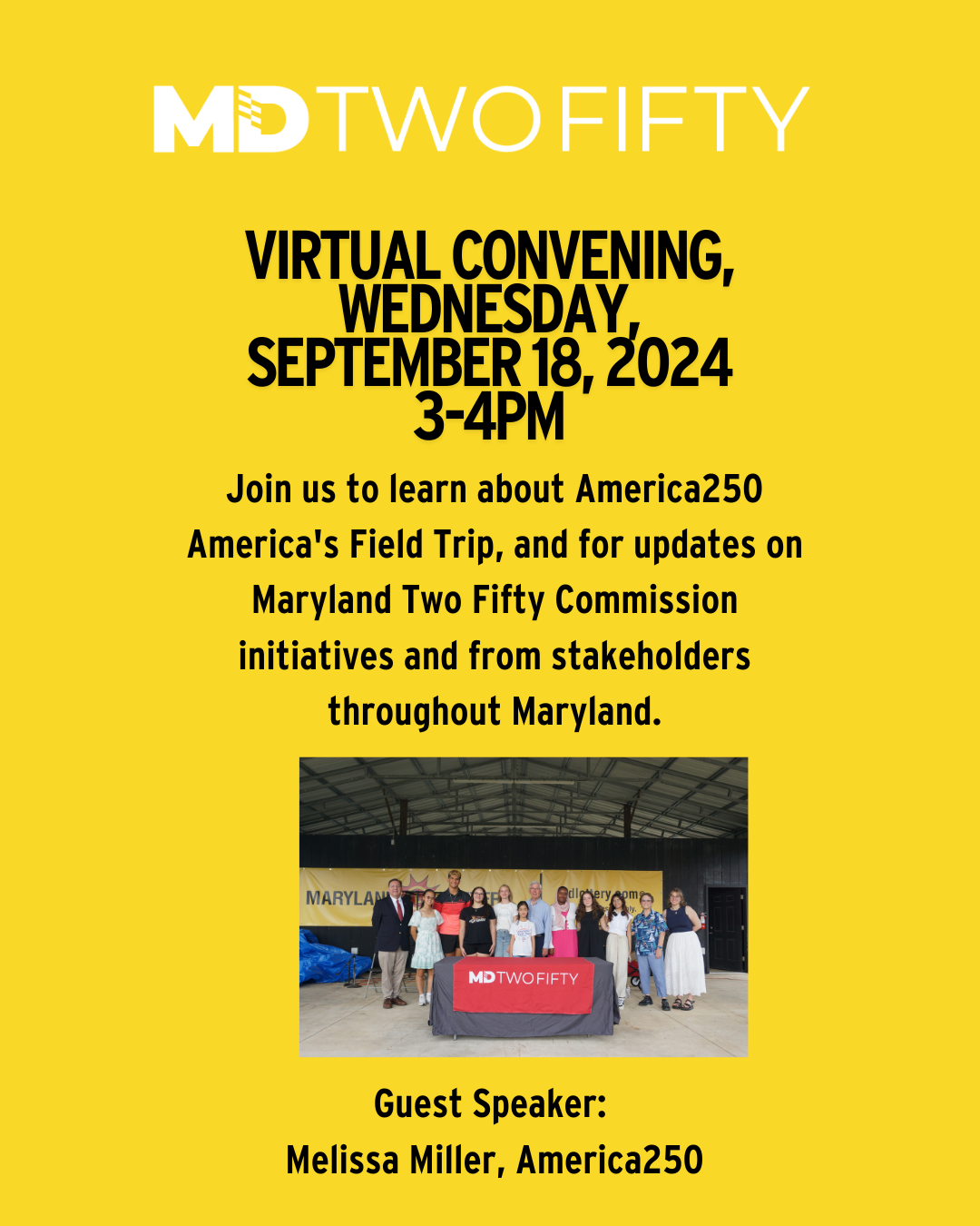 Maryland Two Fifty Virtual Convening | MD 250